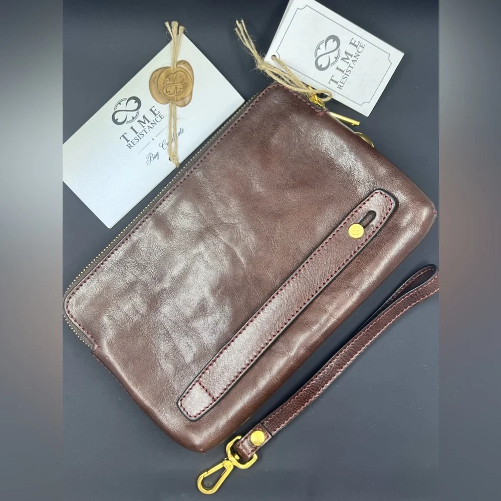 Time Resistance | Bags | Time Resistance Ulysses Leather Clutch | Poshmark